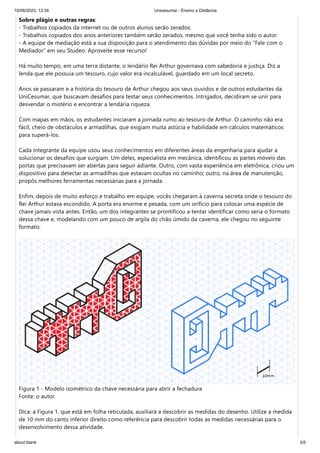 ETAPA 1 (Projeção ortogonal) Utilizando papel sulfite tamanho A4, lápis ...