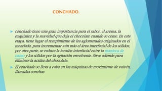 Etapas de el proceso industrial del chocolate | PPTX