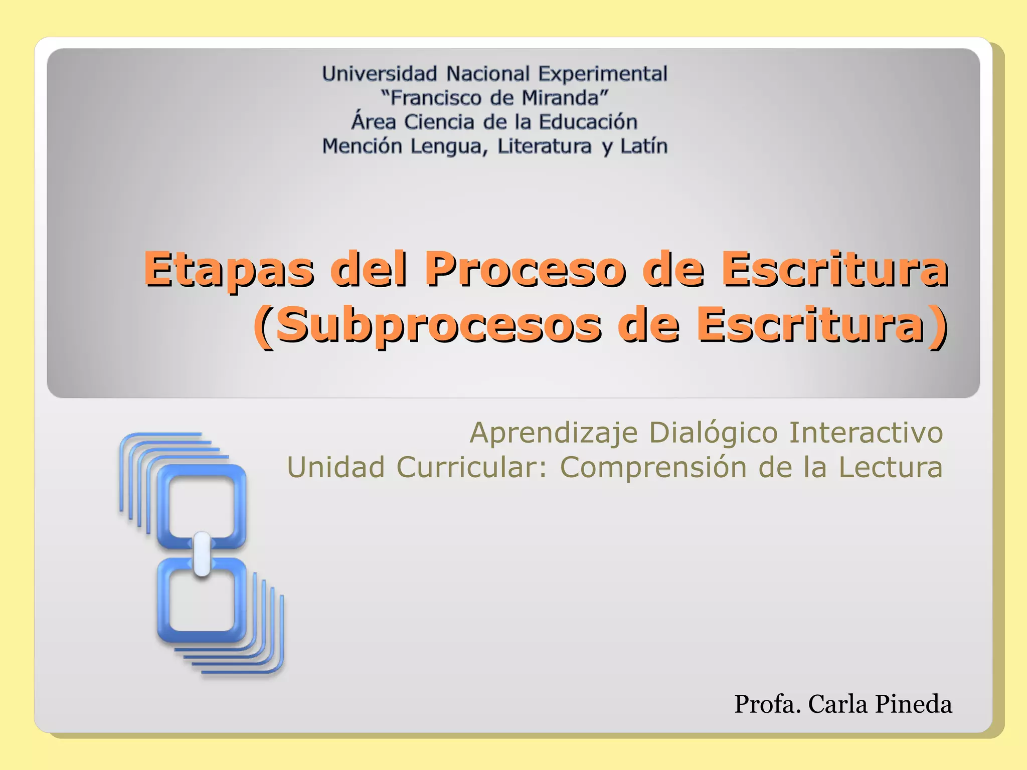 Proceso de Escritura | PPT
