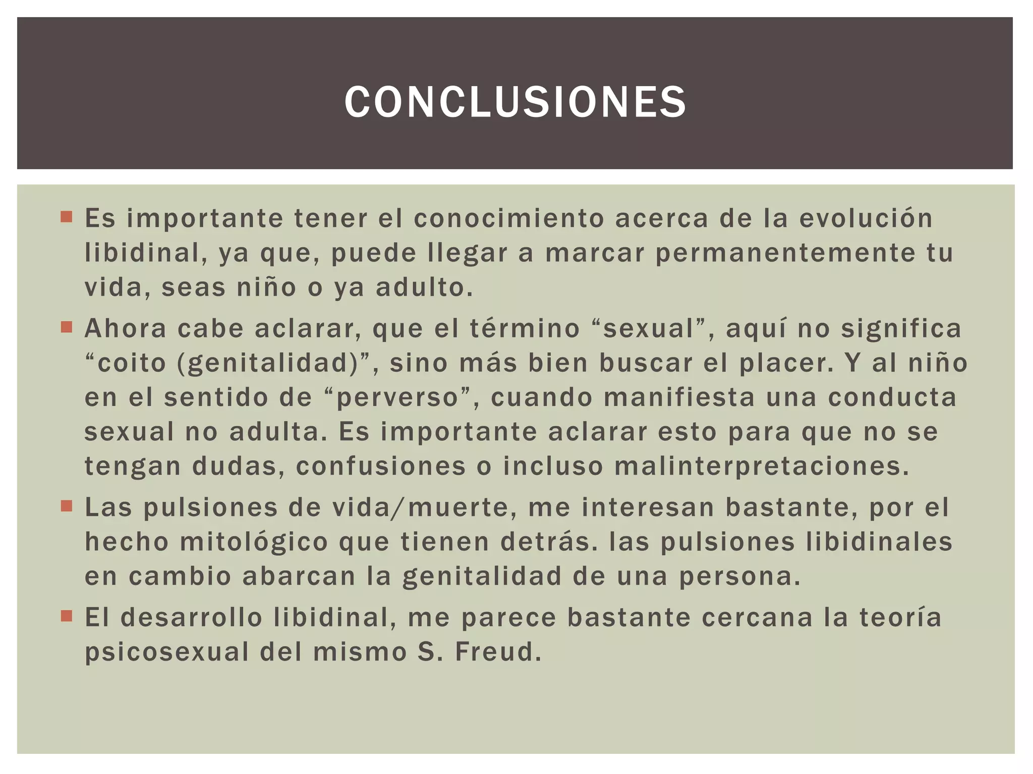Etapas de la evolución libidinal de Sigmund Freud | PPTX
