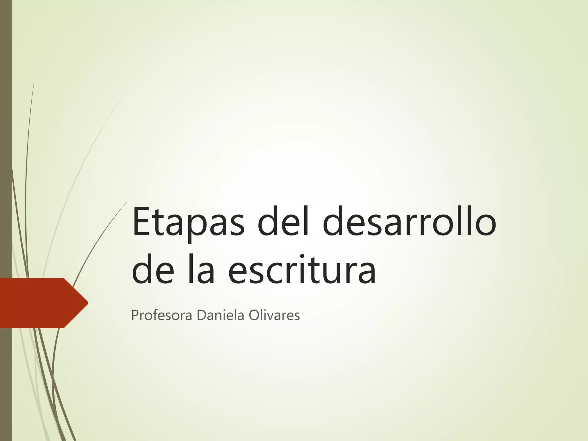 Etapas del desarrollo de la escritura | PPTX