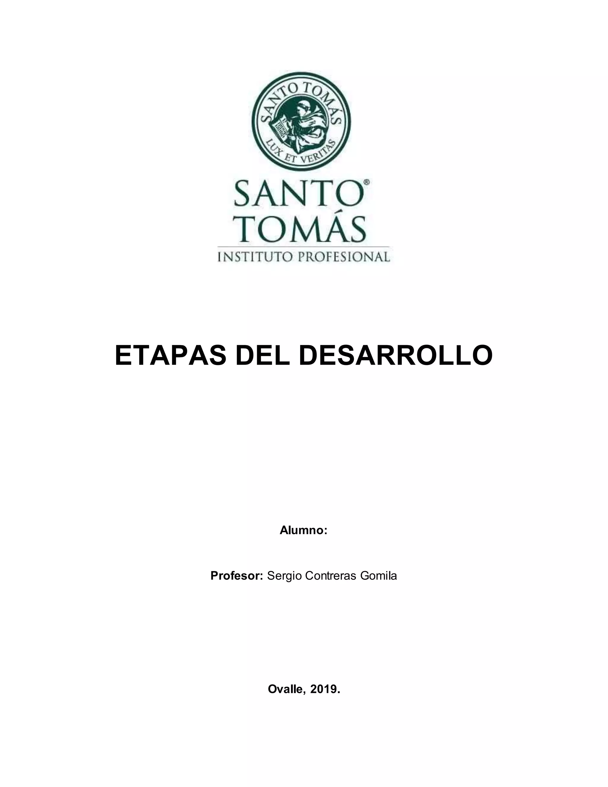 Etapas del desarrollo ejemplo | DOCX