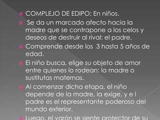 Etapas del desarrollo psicosexual de freud | PPTX