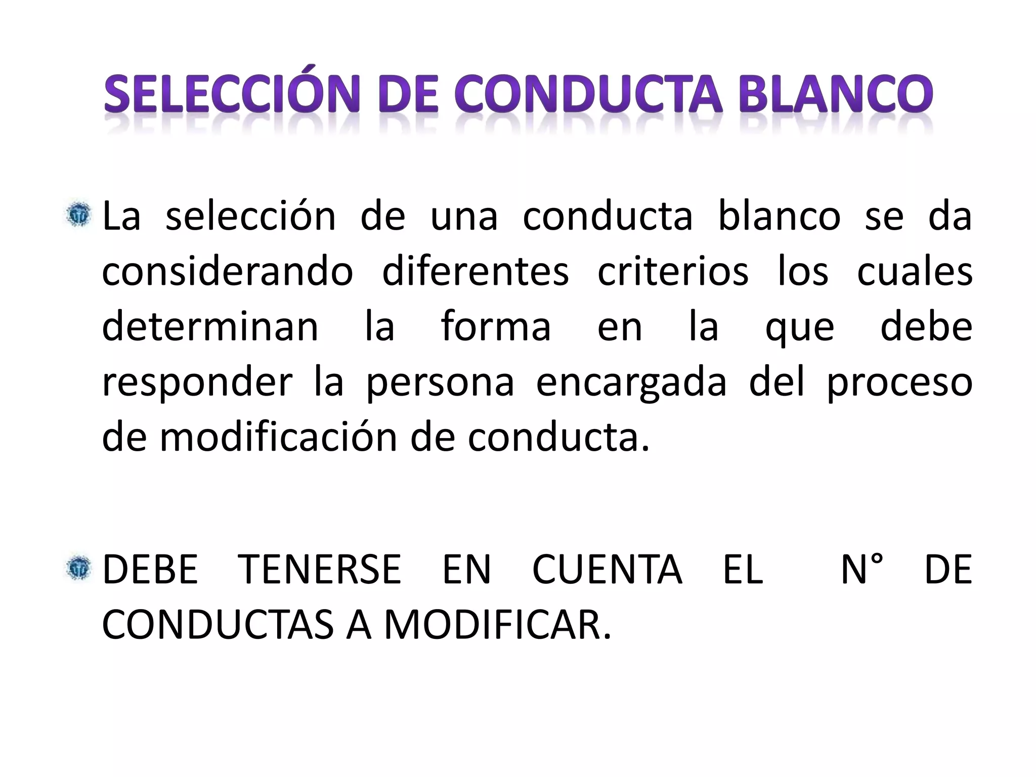 Etapas modificacion conductual | PPTX