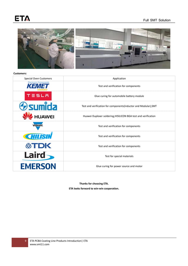 Eta pcba coating line introduction | PDF