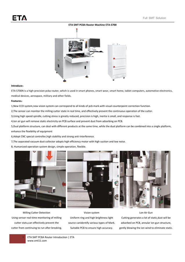 Eta pcba router machine | PDF