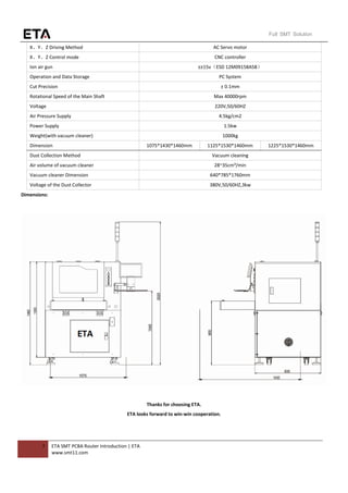 Eta pcba router machine | PDF