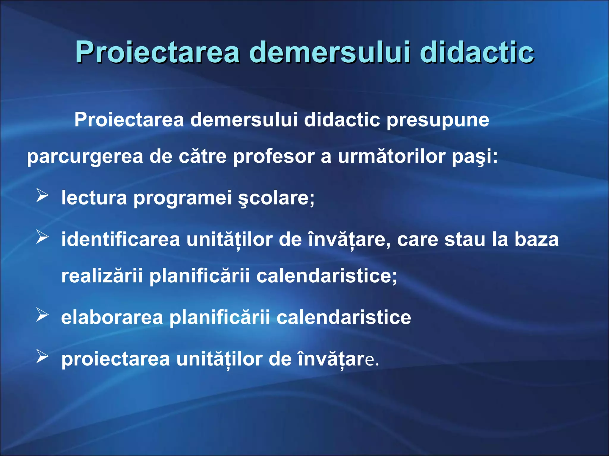 Etapele realizarii unui plan didactic | PPT