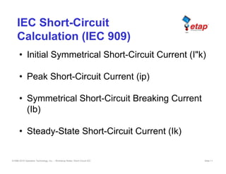 ETAP Short Circuit Study for power system | PDF