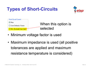 ETAP Short Circuit Study for power system | PDF