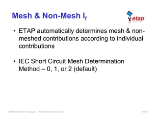 ETAP Short Circuit Study for power system | PDF