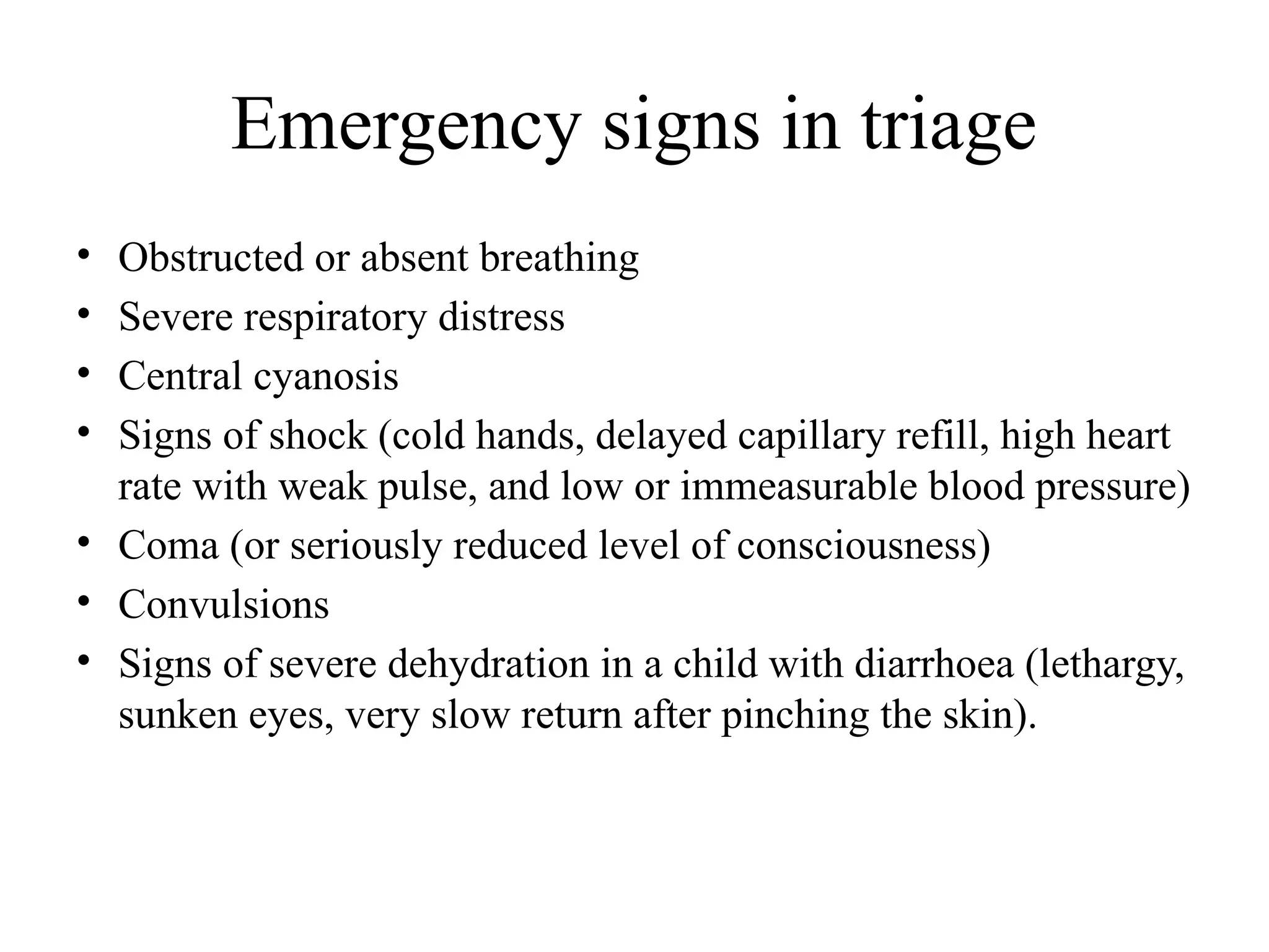 Emergency Triage and Assessment in Paeds | PPTX