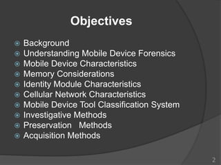 Mobile Forensics | PPTX | Smartphones | Consumer Electronics