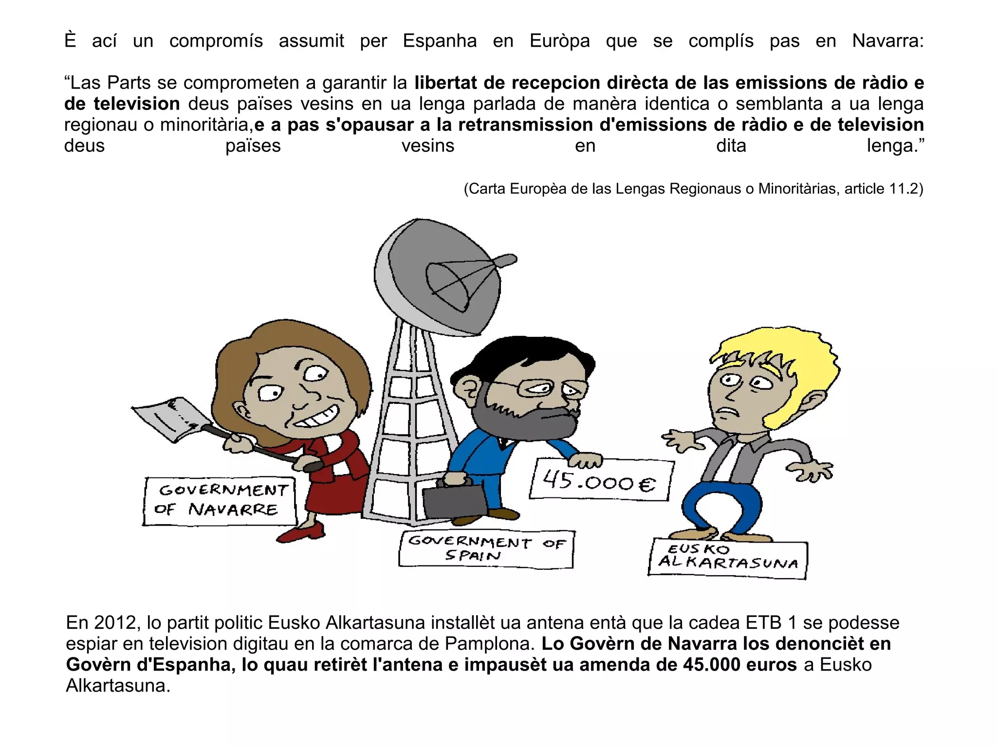 ETB 1, ETB 3, “Euskadi” e “Gaztea” en Navarra!! (Occitan) | PPT