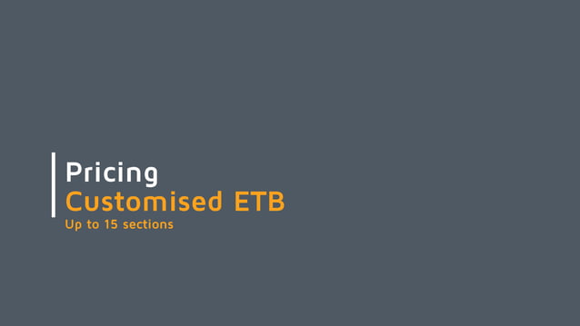 ETB - Template Pricing Packages | PPT