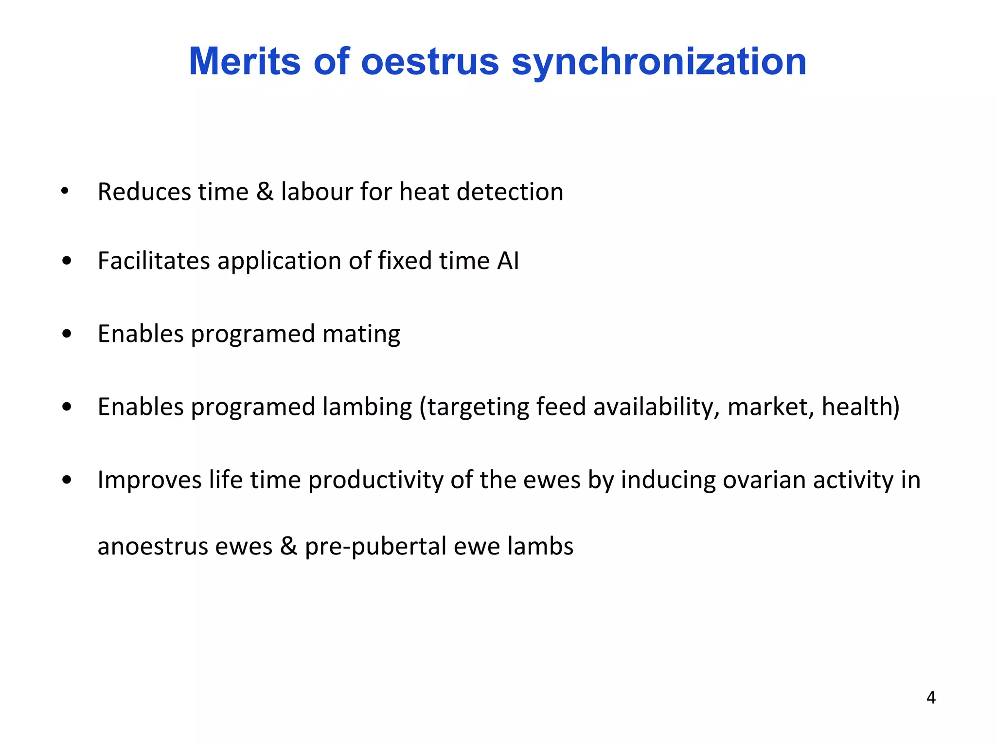 Oestrus synchronization and AI as tools for rapid dissemination of ...