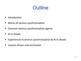 Oestrus synchronization and AI as tools for rapid dissemination of ...