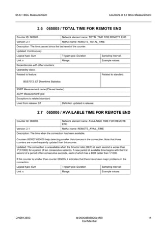 Et bsc counter Nokia | PDF