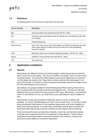 Etc 02-03 - steel sleepers installation standard | PDF