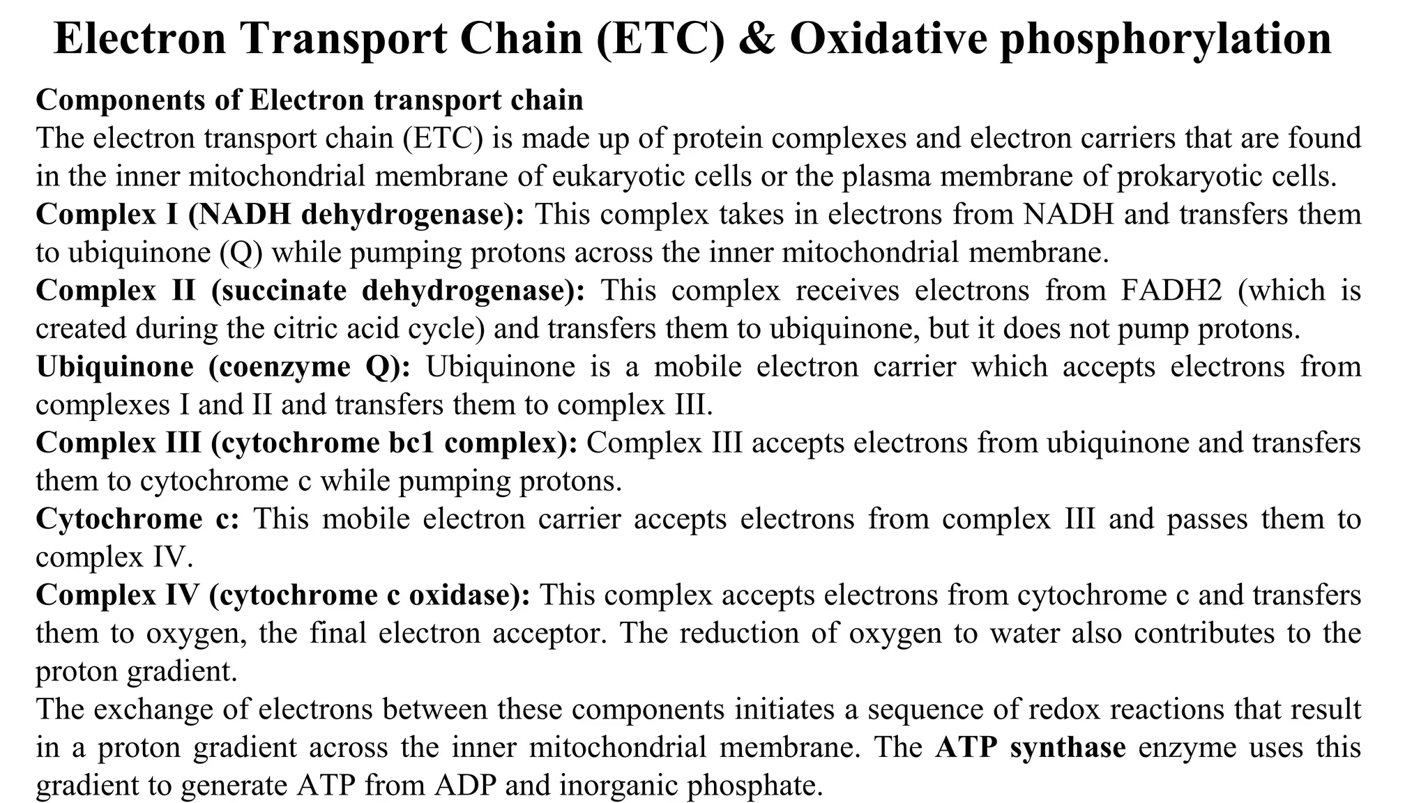 electron transport chain ETC and oxidative phosphorylation .pptx