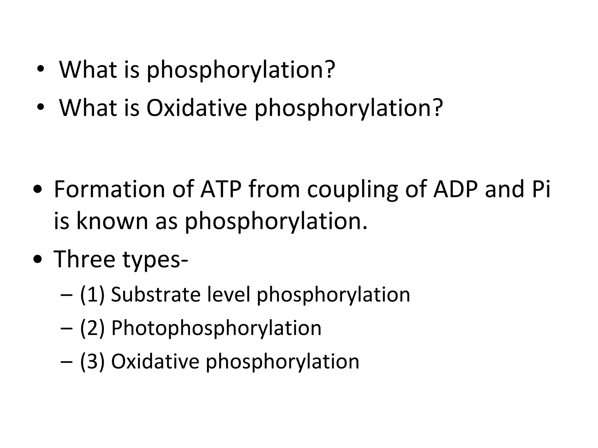 Etc and-oxd-phos-n-substrate-level-phos | PPTX