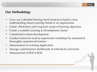 ETC INC. Learning and Development Profile | PDF