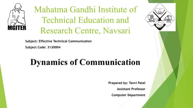 Dynamics of Communication | PPT
