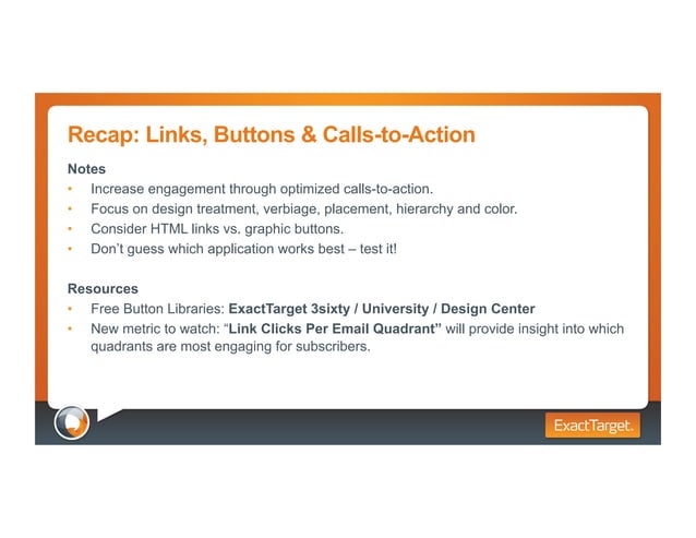 ExactTarget Connections 2010 - Top 10 Design Lessons of 2010 | PPT