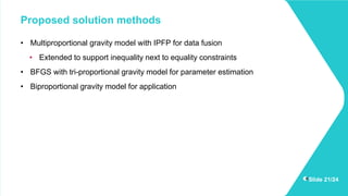 Big data fusion and parametrization for strategic transport models | PPT
