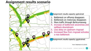 First large scale application of a static matrix estimation method on ...