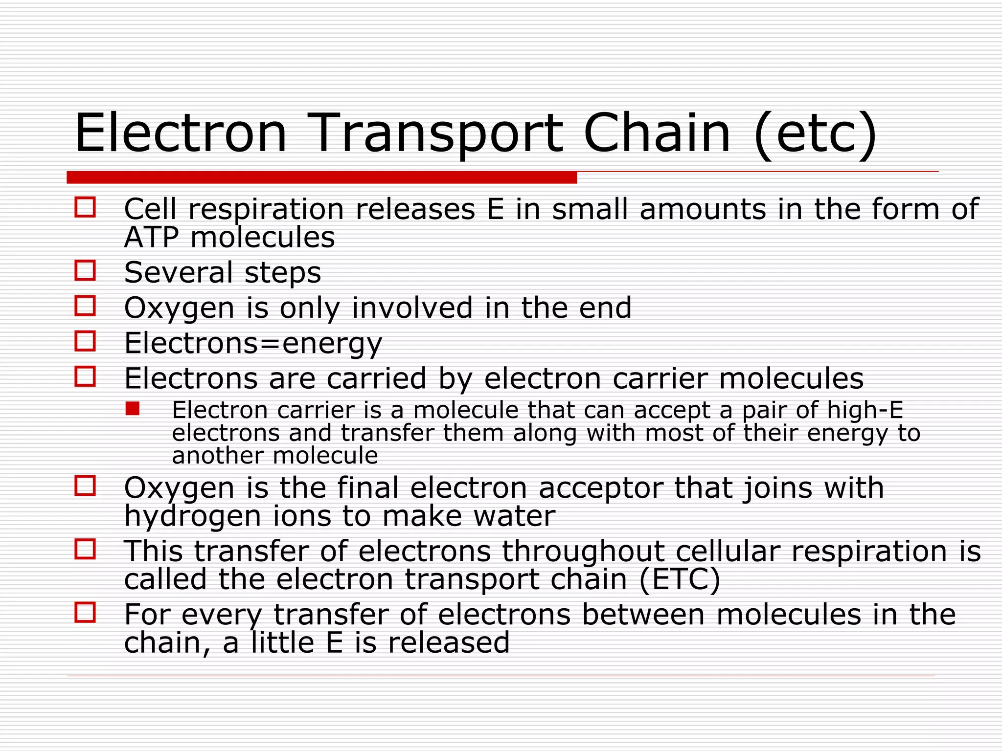 Etc And Glycolysis | PPT