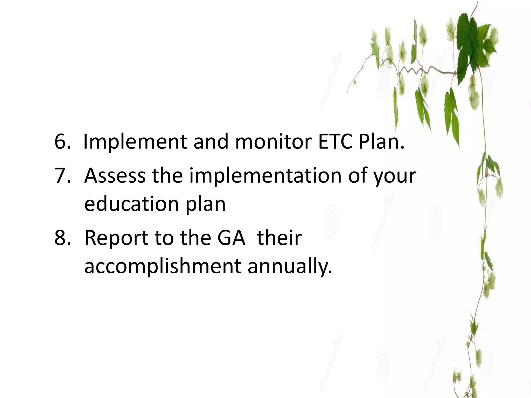 Orientation for Cooperative in Education and Training Committee | PDF