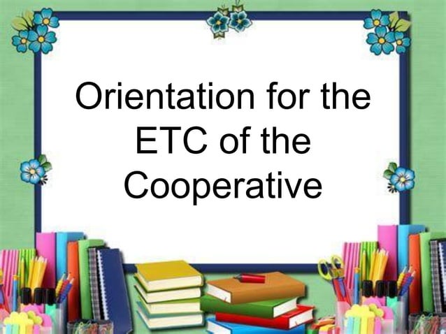 Orientation for Cooperative in Education and Training Committee | PDF