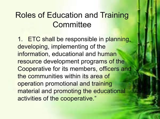 Orientation for Cooperative in Education and Training Committee | PDF