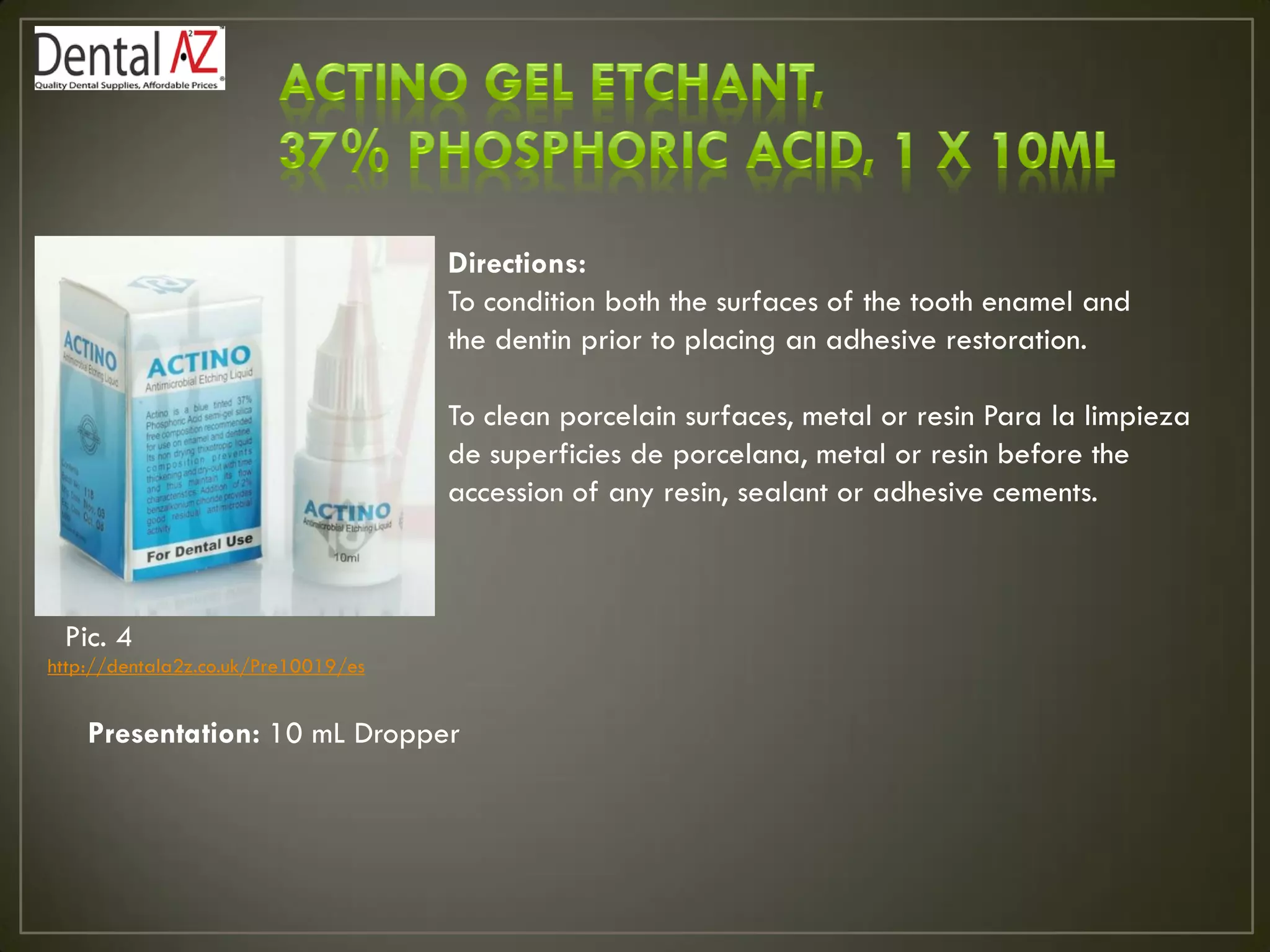 Etchant in dentistry | PDF