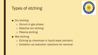 Etching | PDF