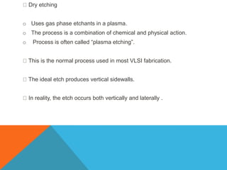 Etching | PDF | Chemistry | Science