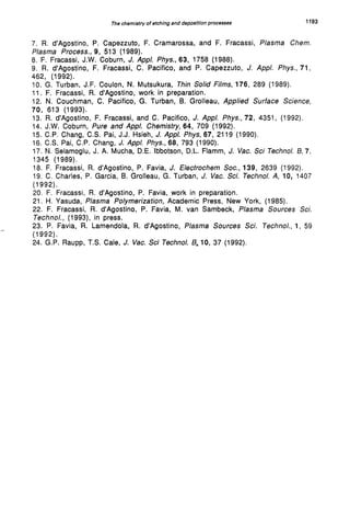 Etching chemistry | PDF