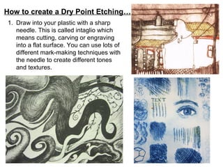 art dry point etching powerpoint for students | PPT