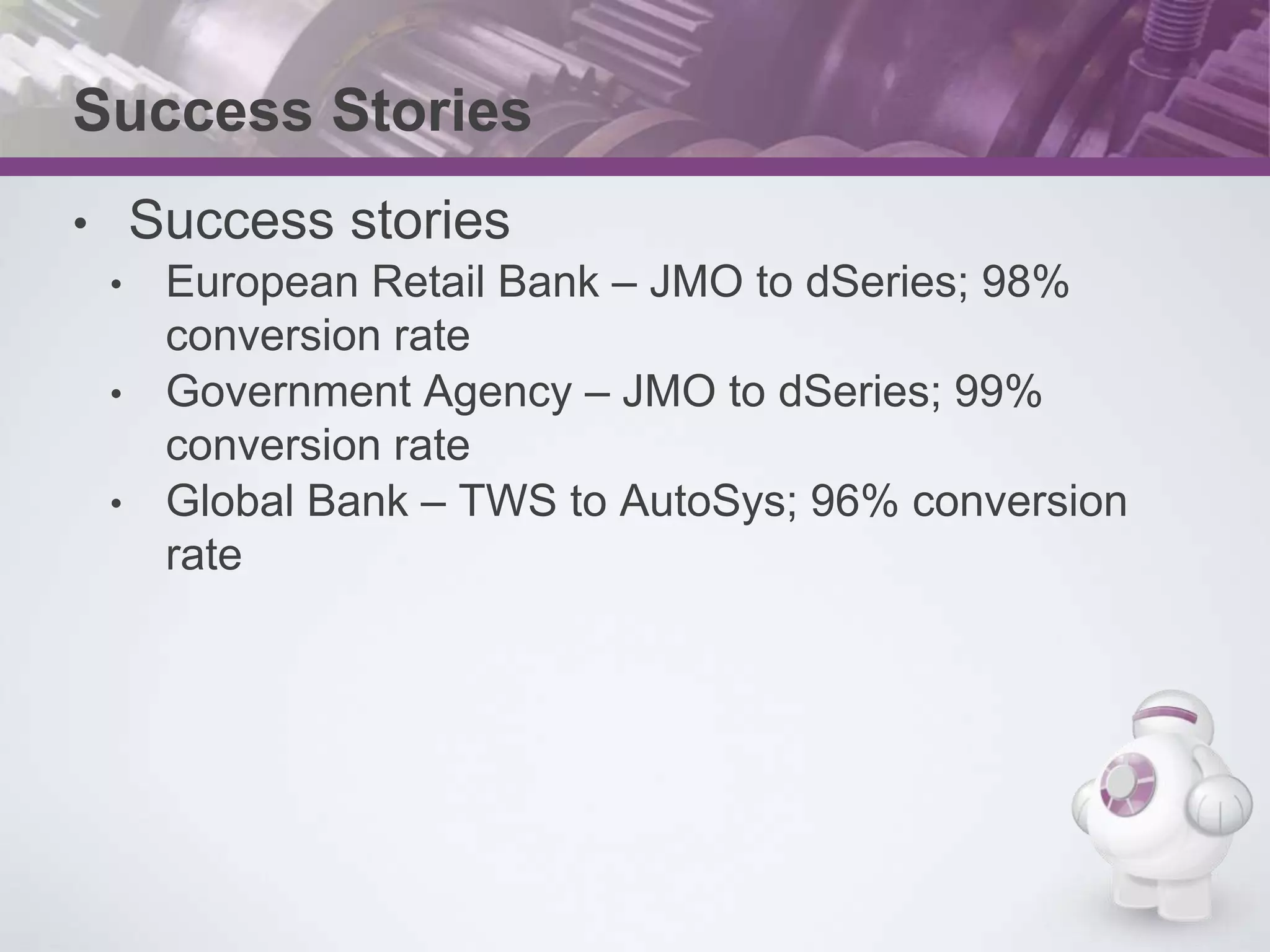 JMO to dSeries, A 10 Stage Conversion Process - CA Workload Automation ...