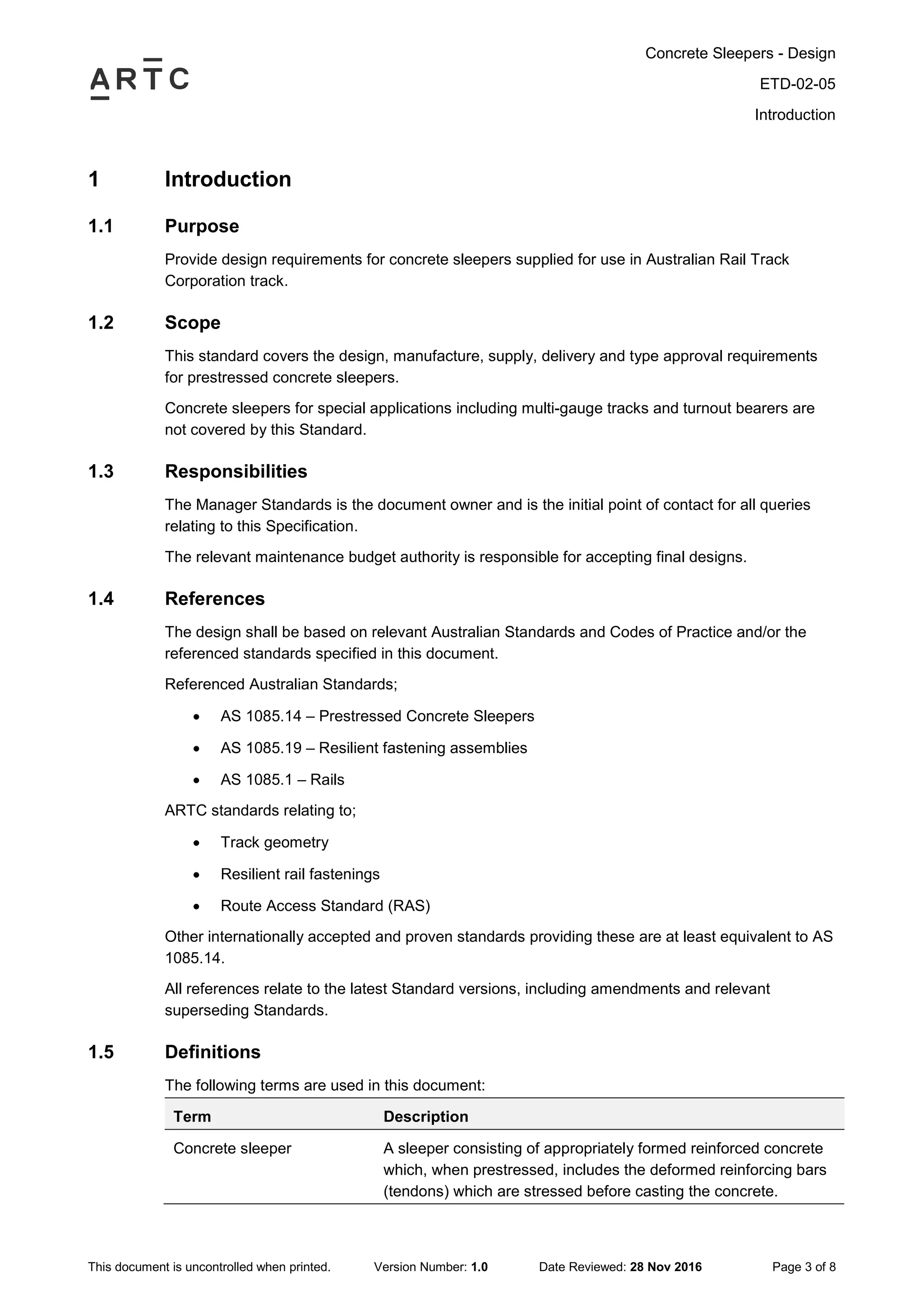Etd 02-05 - concrete sleepers - design | PDF