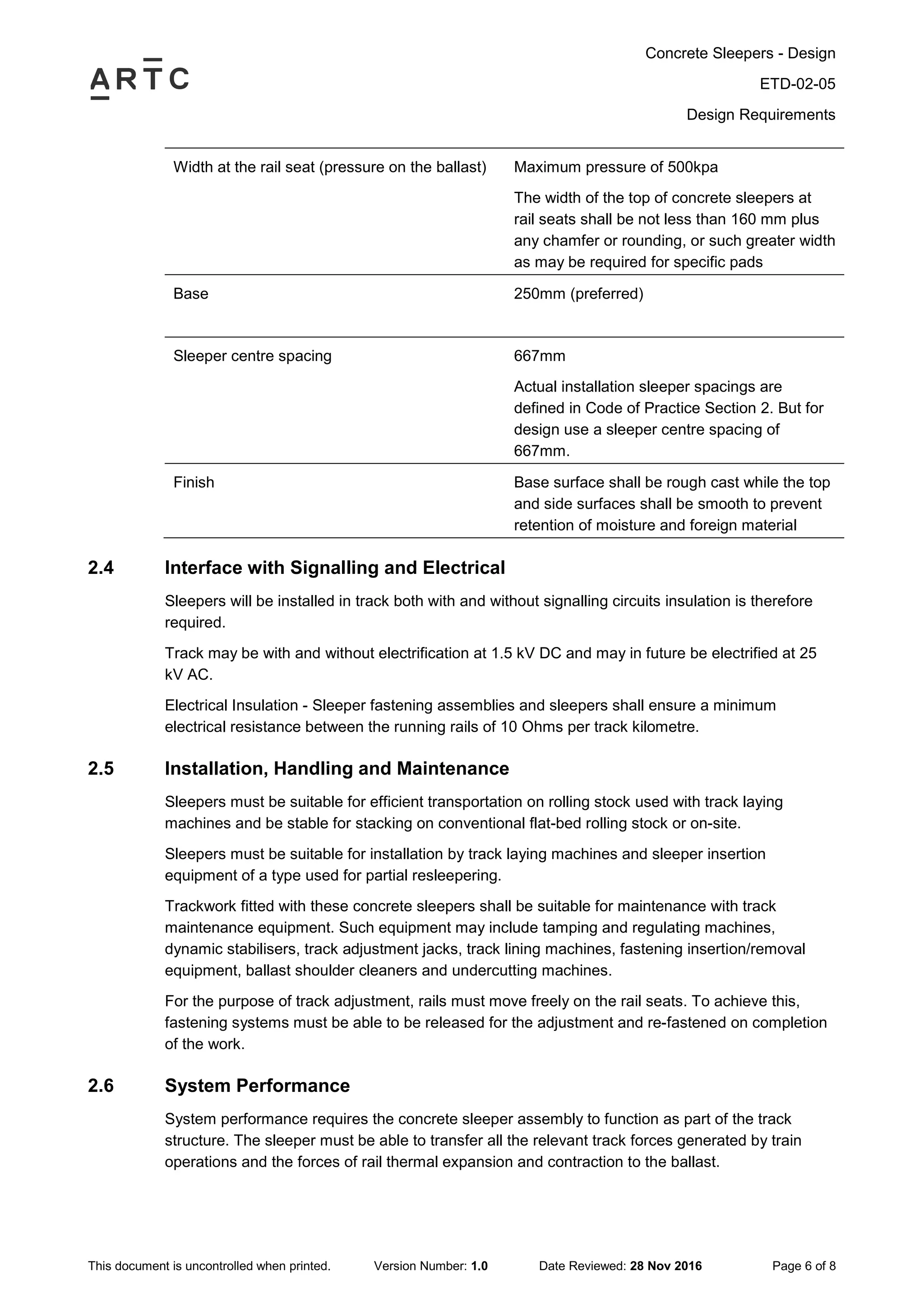 Etd 02-05 - concrete sleepers - design | PDF