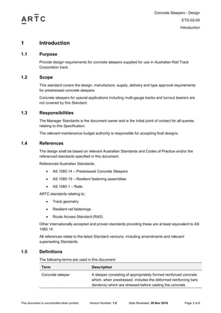 Etd 02-05 - concrete sleepers - design | PDF