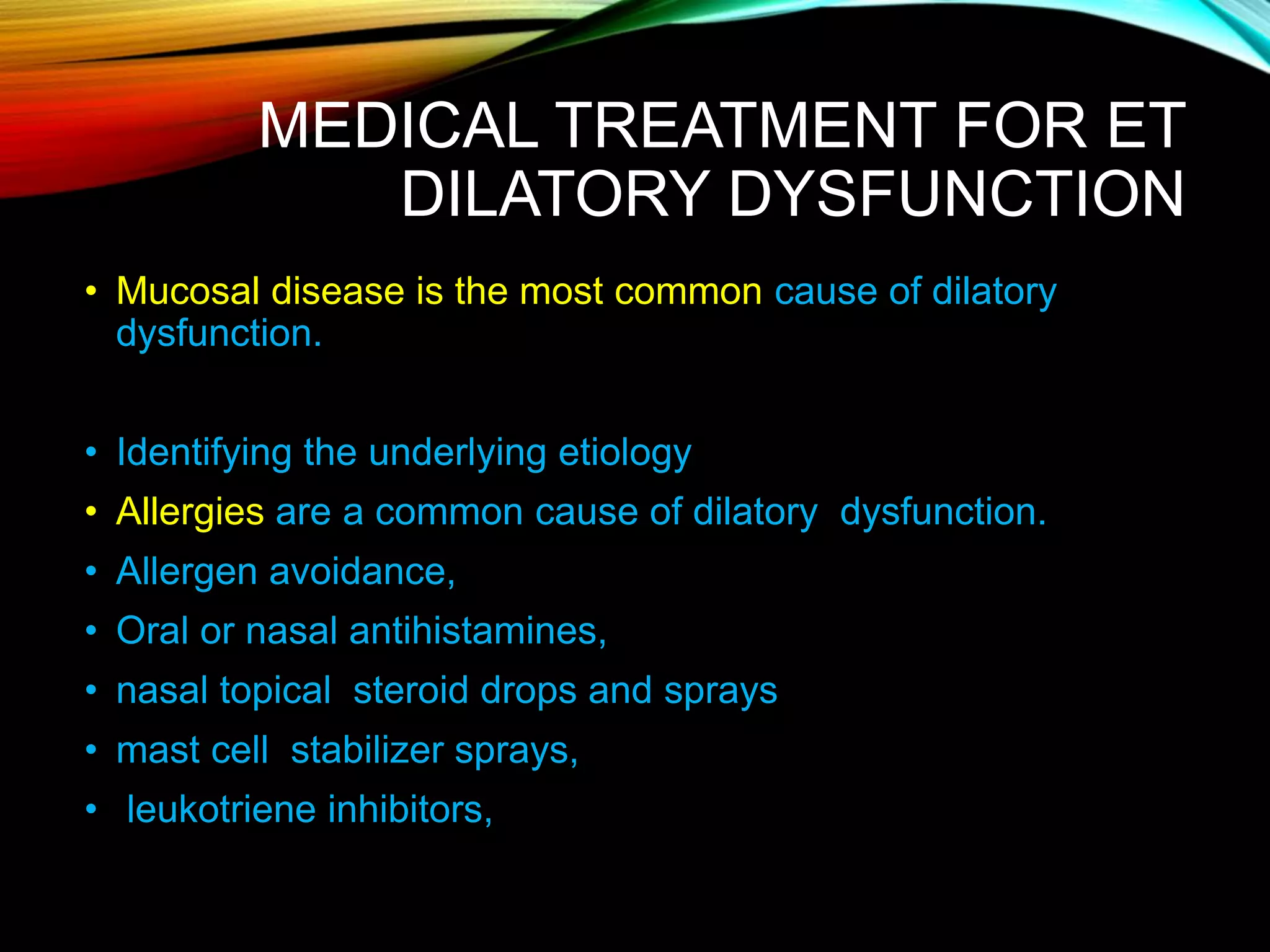 Eustachian tube dysfunction | PPTX