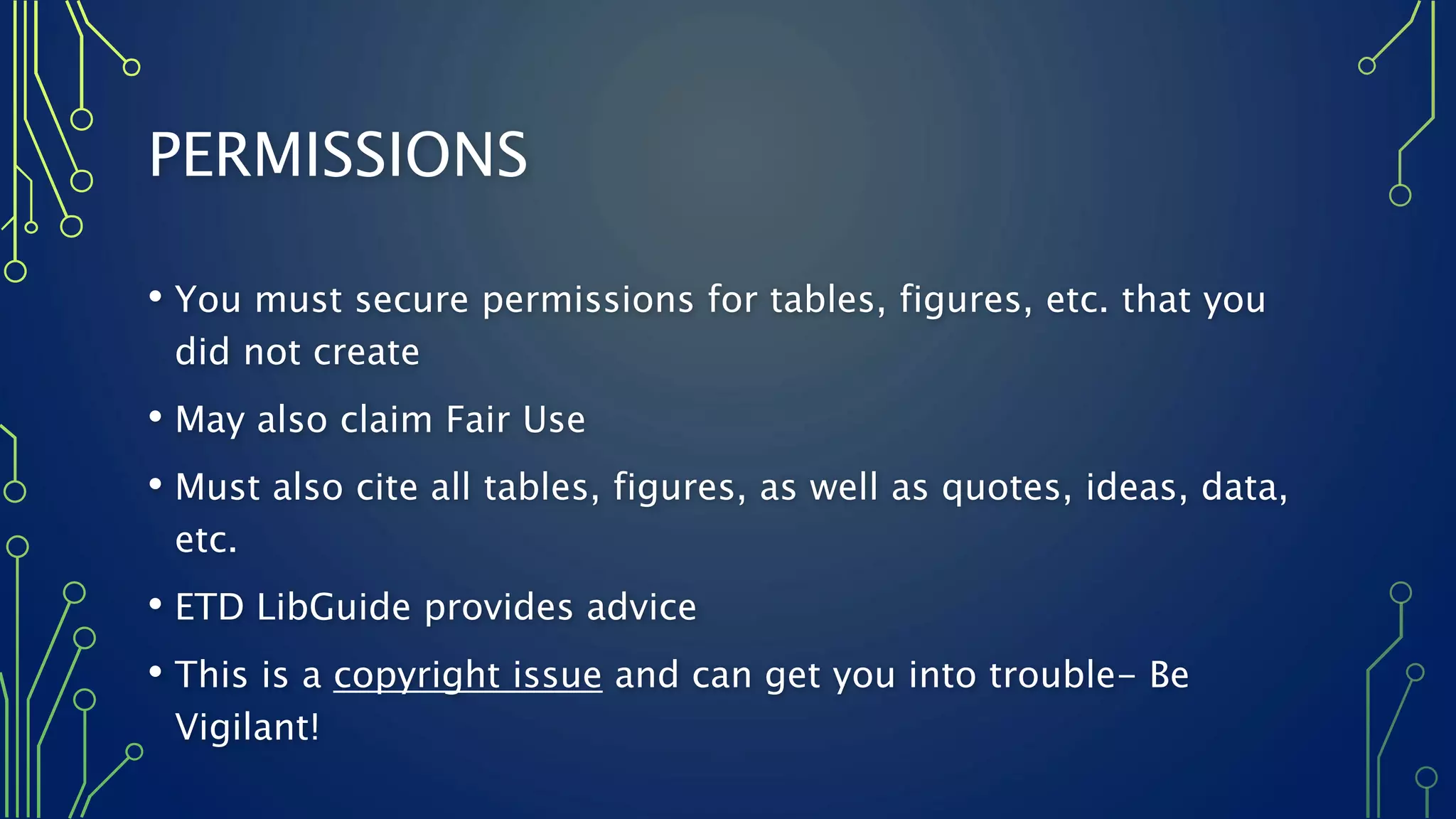 Etd Instruction Session | PPTX
