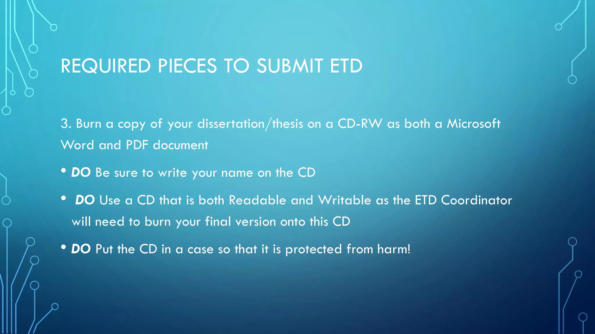 Etd presentation 2015 | PDF