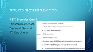 Etd presentation 2015 | PPT