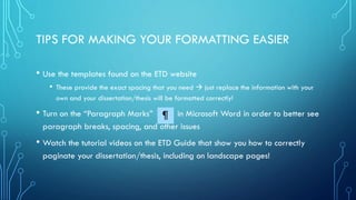 Etd presentation 2015 | PPT