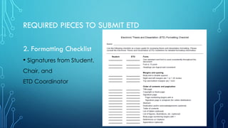 Etd presentation 2015 | PPT