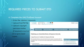 Etd presentation 2015 | PPT